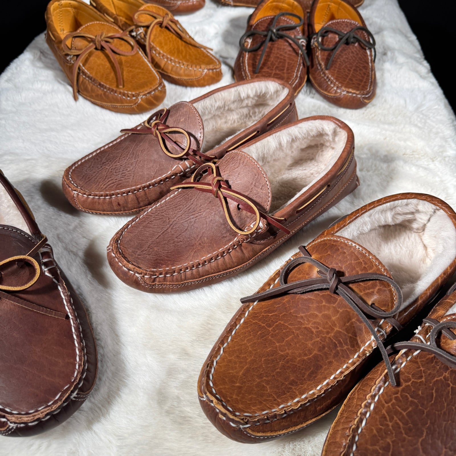 Handmade Bison Leather Moccasins | Old Bernard